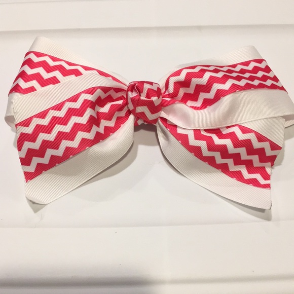 Accessories | Large Custom Made Hot Pink Gingham Check Pony Tail Bow ...
